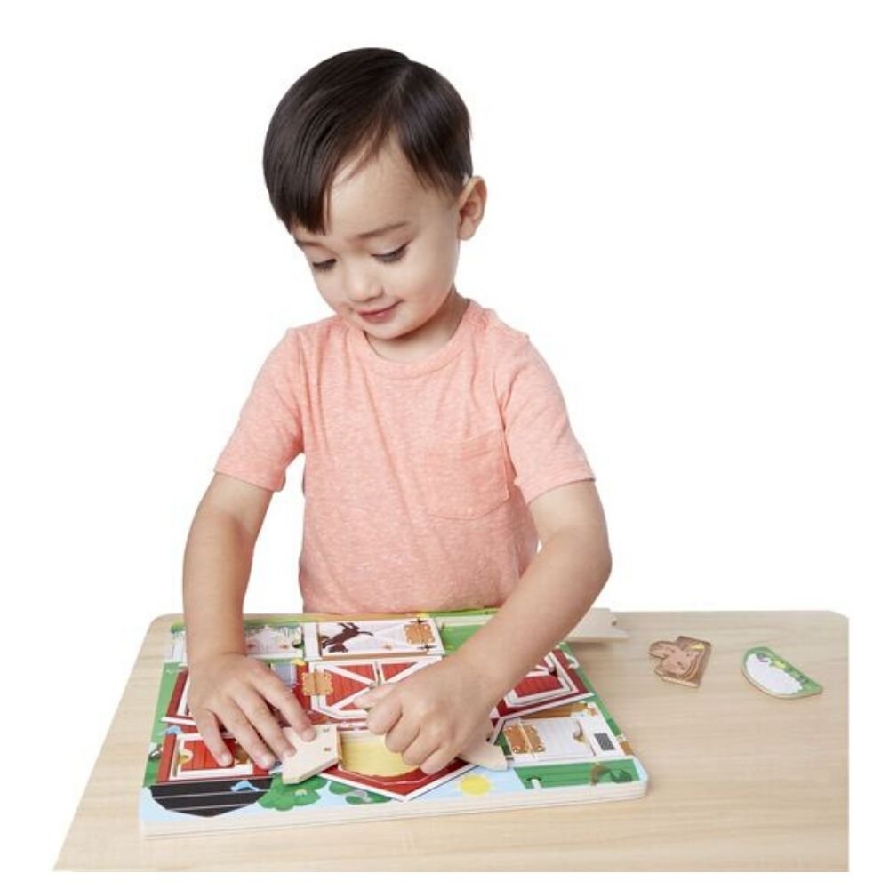 Melissa & Doug Magnetic Farm Hide & Seek Board – Playful Panda